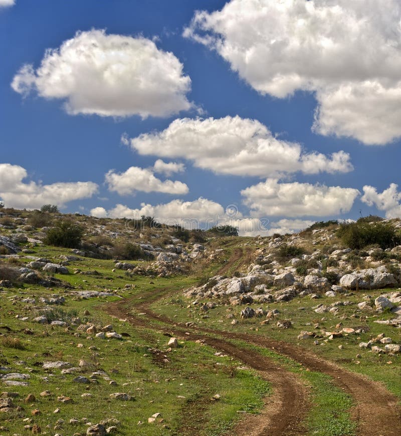 Winding dirt road stock photo. Image of horizon, nature - 7679238