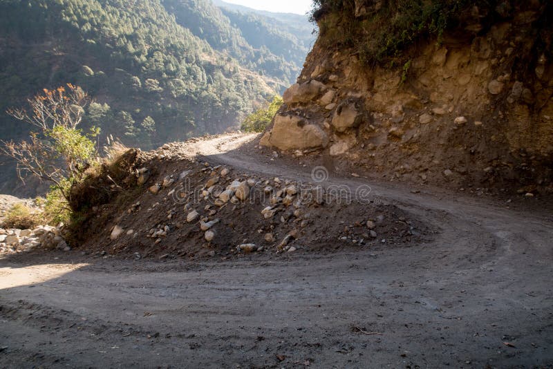 Winding Dirt Road stock image. Image of road, hills, nature - 83634669