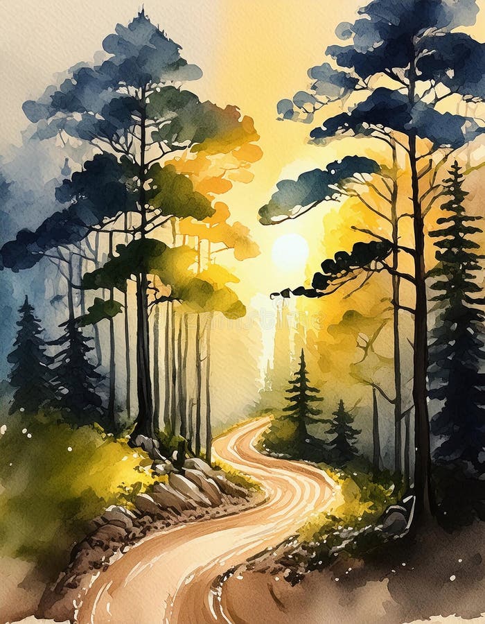 Winding Path Drawing Stock Illustrations – 440 Winding Path Drawing ...