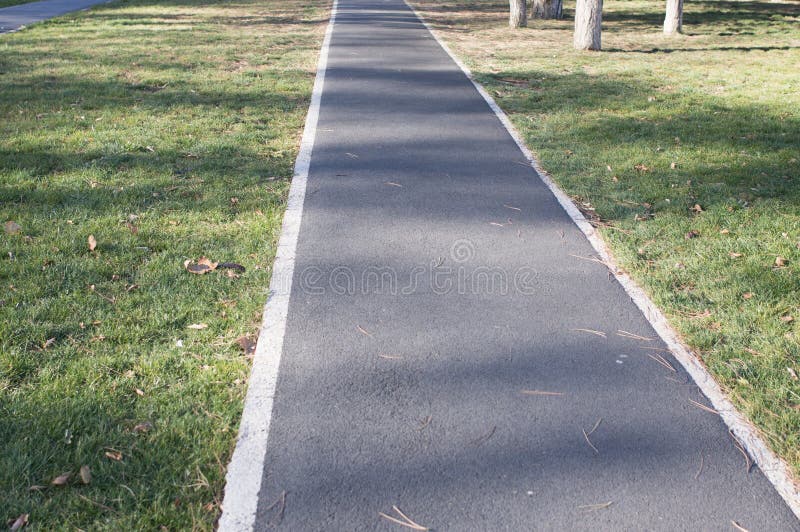 Winding jogging path stock image. Image of garden, landscape - 49739419