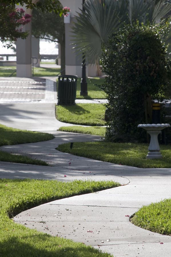 Winding Path stock photo. Image of shadow, park, outside - 15401738