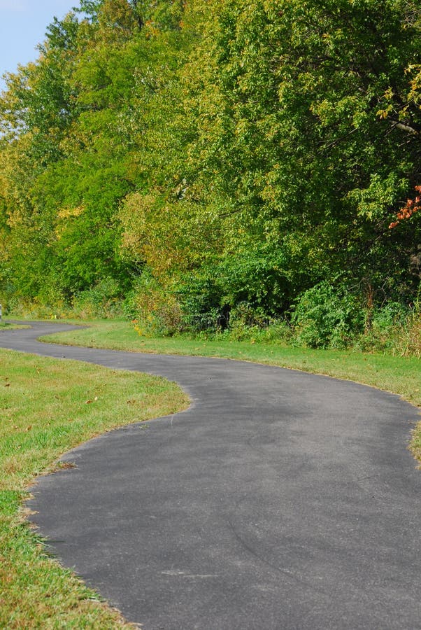Winding Path 2 stock photo. Image of grass, trail, park - 1421696