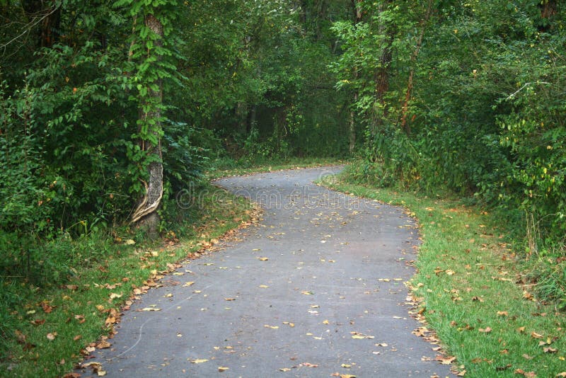 Winding Path stock photo. Image of asphalt, relax, path - 3001754