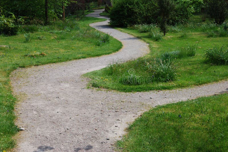 Winding path stock image. Image of garden, scenery, nature - 5876267