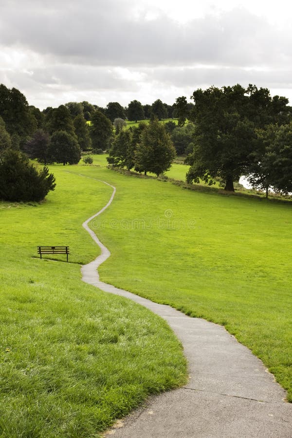 Winding path stock photo. Image of clouds, footpath, path - 6361266