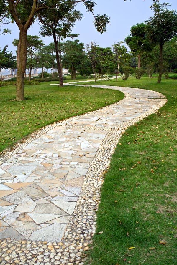 Winding Path stock photo. Image of path, asphalt, park - 3839900