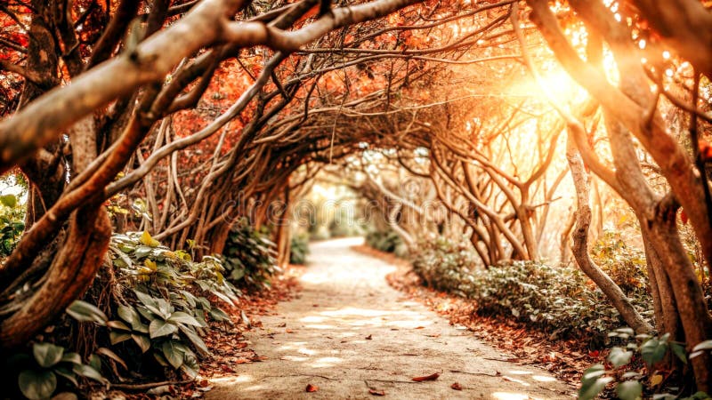 A Journey through the Woods: a Winding Path through a Forest Canopy ...