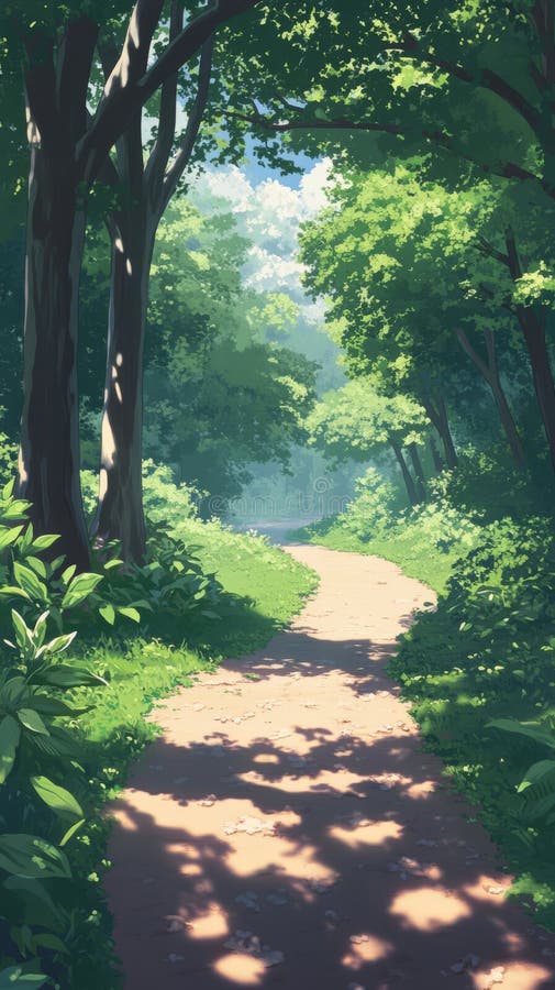 Winding Path through Lush Tropical Forest, Showcasing Nature S Beauty ...