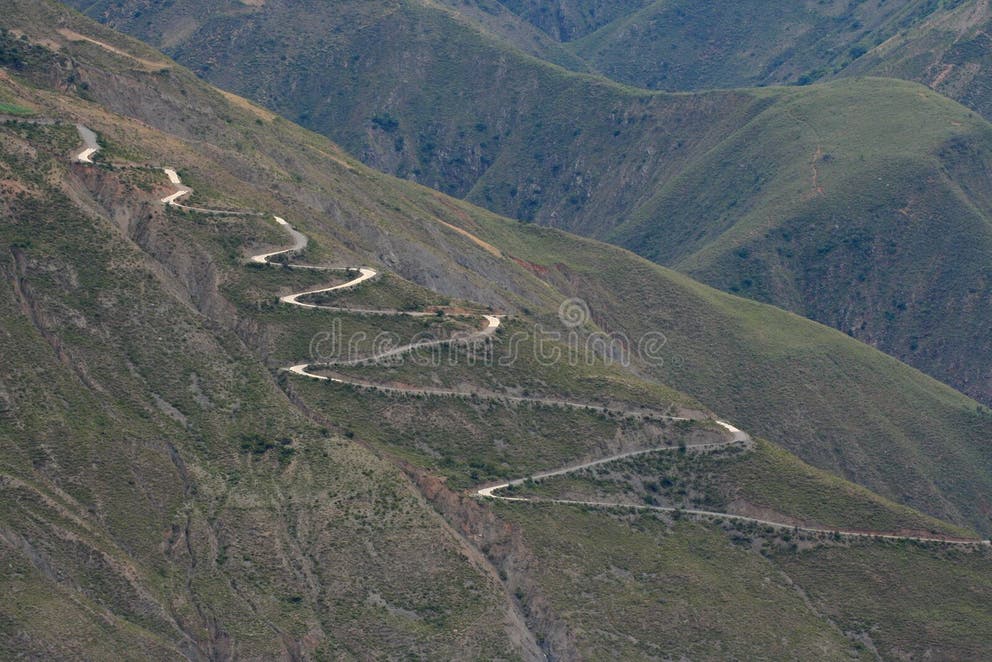 A Winding Path in Mountains Stock Photo - Image of sierra, hike: 1526260