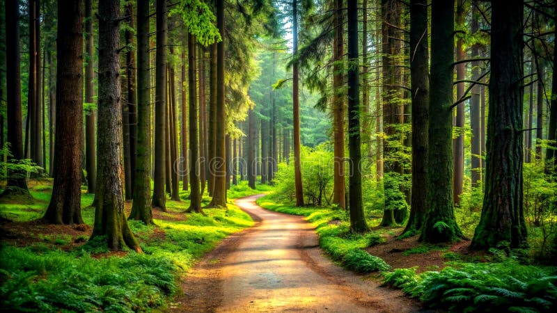 A Journey through Time: a Winding Path Leading through a Picturesque ...