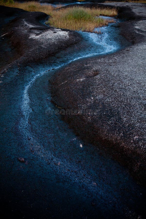 Winding rill stock image. Image of rill, tropical, granite - 45118977