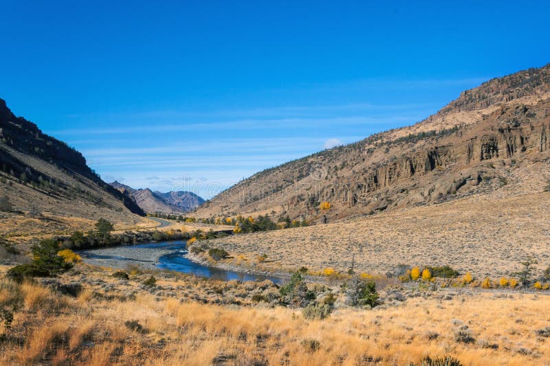 Winding river landscape stock image. Image of fall, wyoming - 36710129
