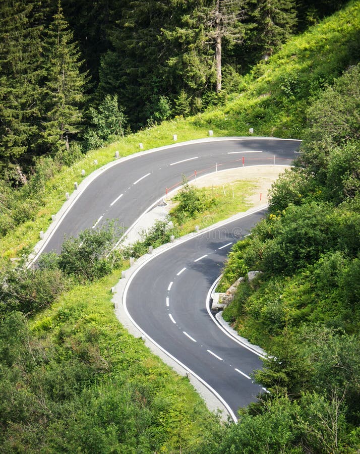 Winding road stock image. Image of angle, autumn, shape - 48499575