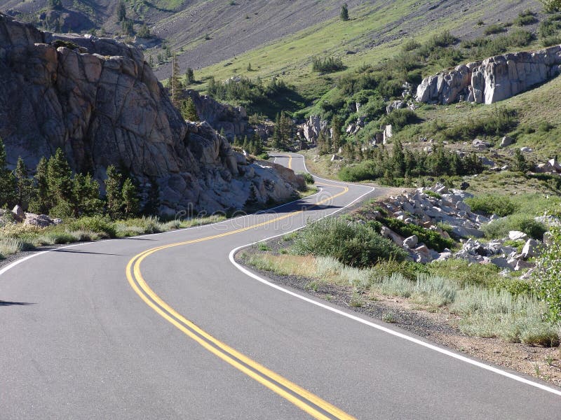 Winding Road stock image. Image of alpine, california, double - 78657