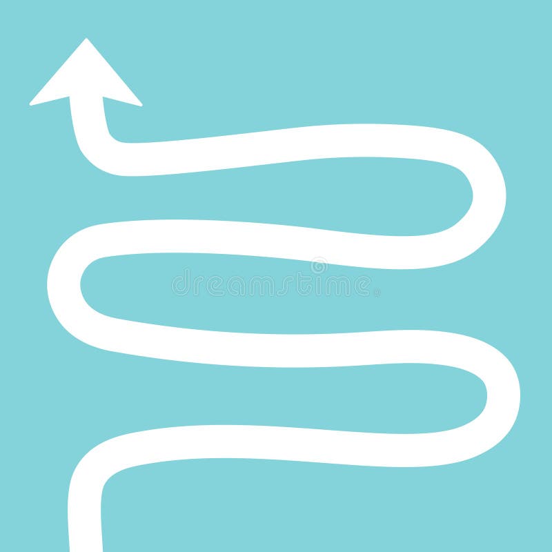 Winding road icon stock vector. Illustration of graphic - 112779605