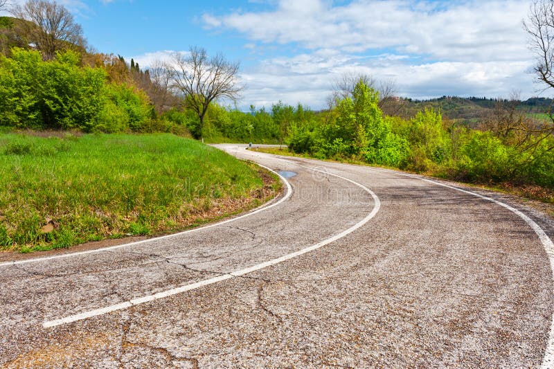 Winding Road stock image. Image of outdoor, forest, country - 72093133