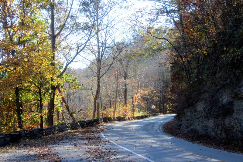 Winding road in the fall stock photo. Image of road, fall - 46615232