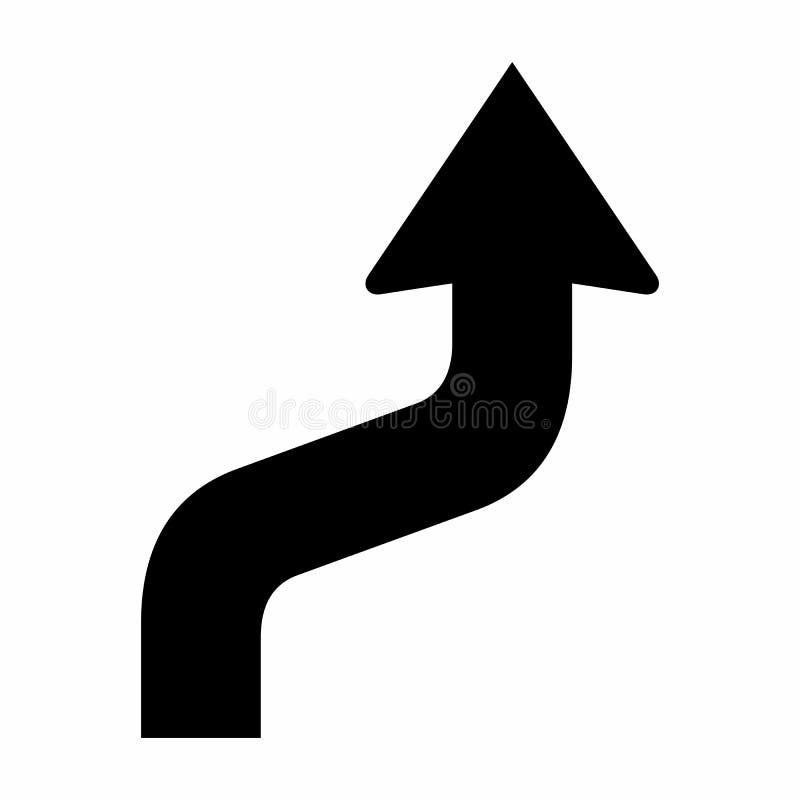 Winding road icon stock illustration. Illustration of street - 180262802