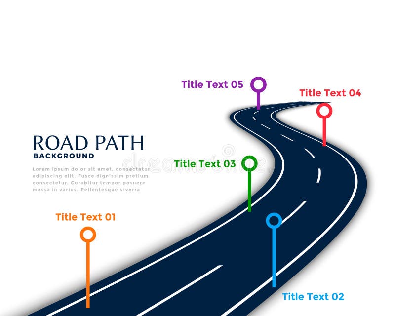 Winding Road Infographic Template Stock Illustrations – 1,108 Winding ...