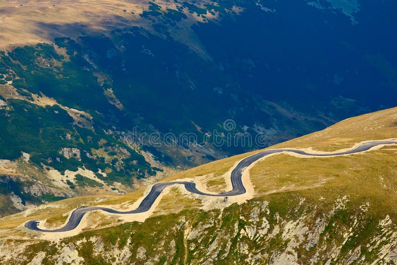 Winding Road through Mountains Stock Image - Image of round, path: 15946253