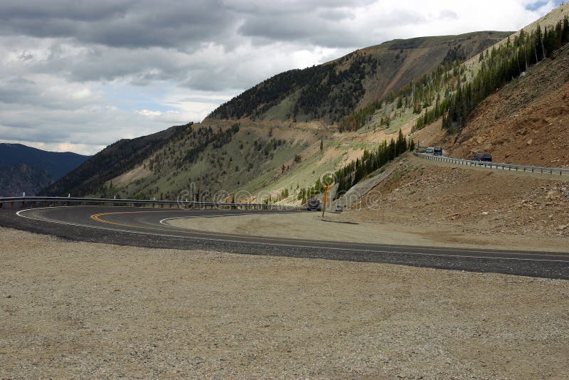 WInding Road in Mountains stock photo. Image of cars, winding - 1969276
