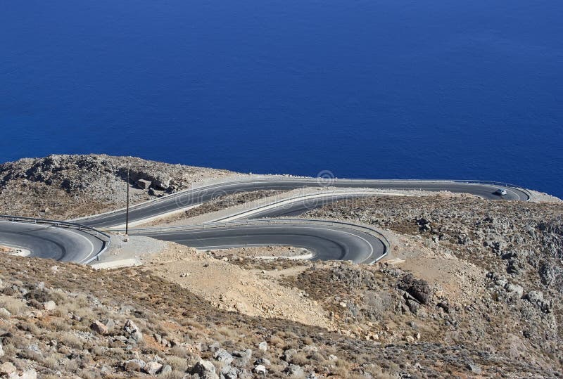 Winding Road in Mountains - RAW Format Stock Photo - Image of curved ...