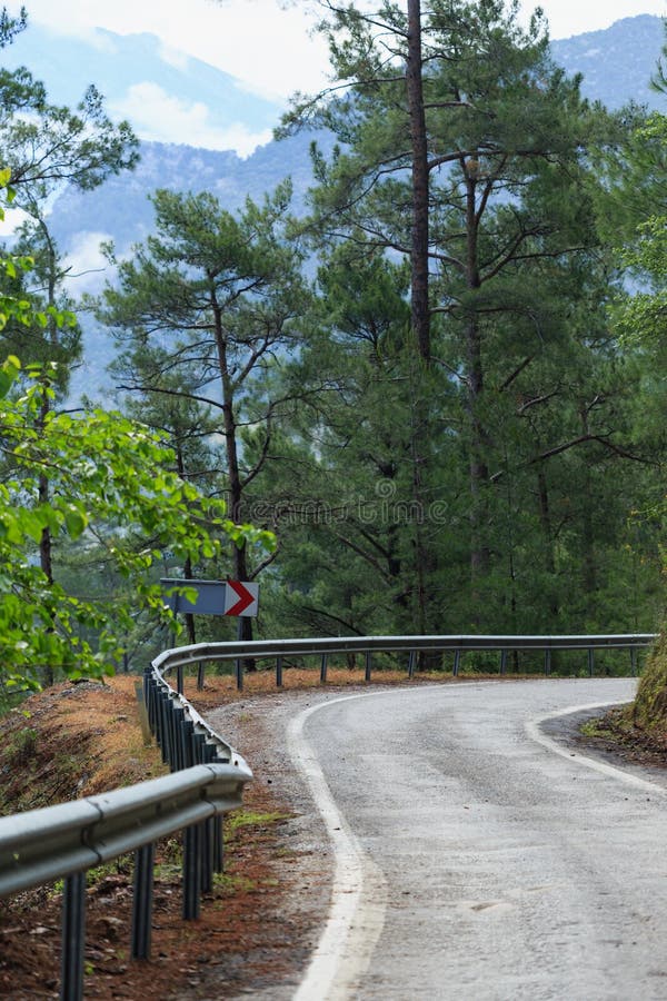 Winding road in mountains stock image. Image of height - 93453383