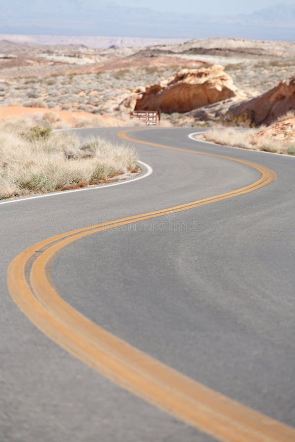 Winding Road Nevada stock image. Image of winding, rock - 21140963