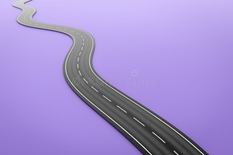 Road to stock illustration. Illustration of open, curve - 15131375
