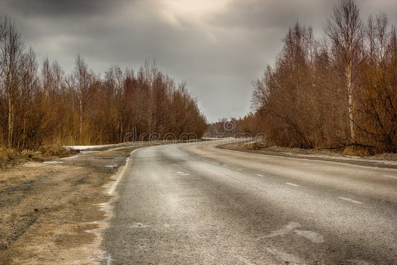 Winding road spring stock photo. Image of season, safety - 91070330