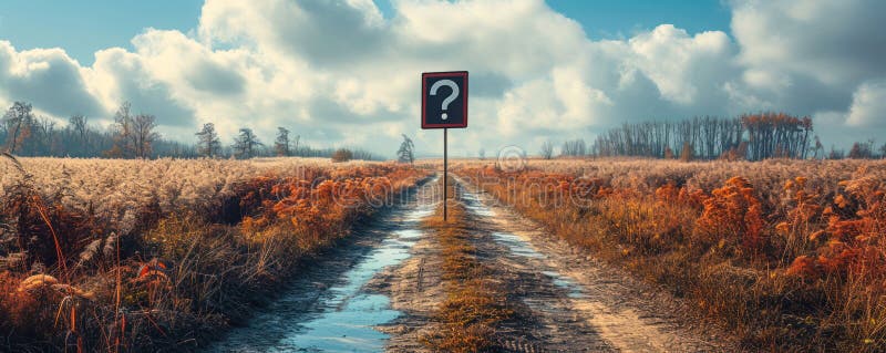 The Winding Road To Change Leading To a Question Mark Symbolizing ...