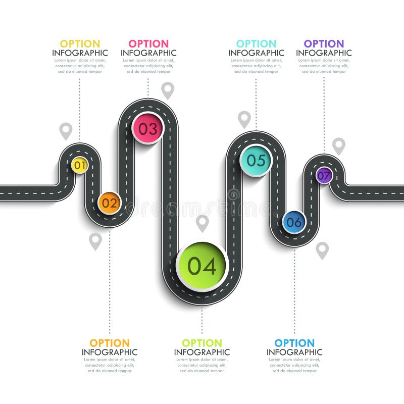 Winding Road Infographic Template Stock Illustrations – 1,305 Winding Road Infographic Template ...