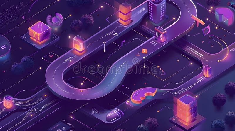 Winding Roadmap Stock Illustrations – 578 Winding Roadmap Stock ...