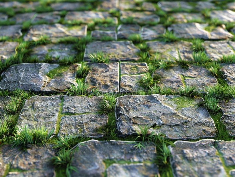 642 Stone Path Lush Green Grass Moss Stock Photos - Free & Royalty-Free ...