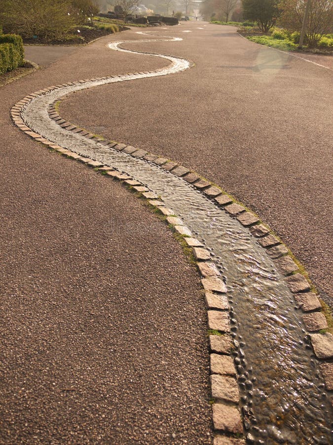 Winding stream stock image. Image of waterway, ditch - 18944459
