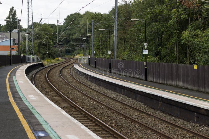 Winding train track stock photo. Image of fast, journey - 97764808