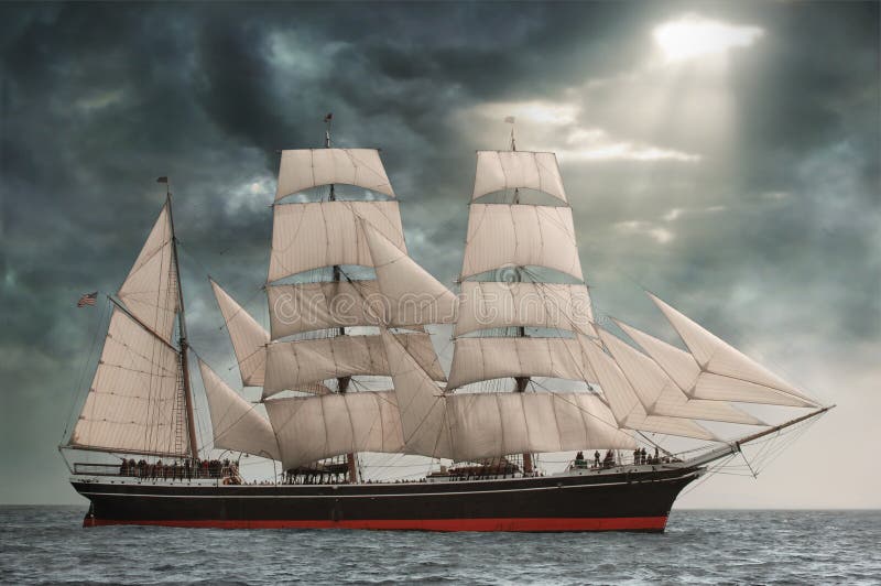Windjammer stock photo. Image of vintage, vessel, sailing - 3753428
