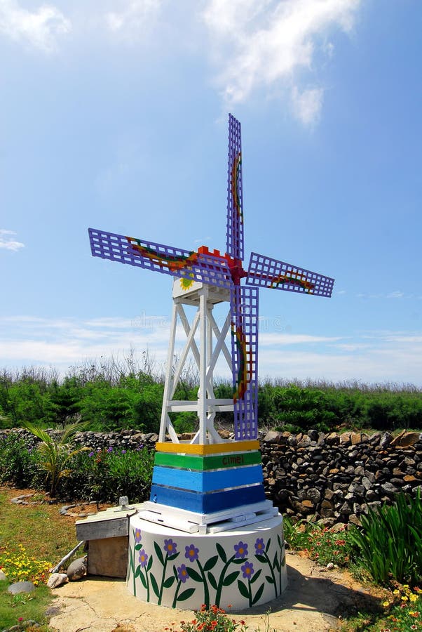 Windmill stock image. Image of tourism, wind, plants - 15165191