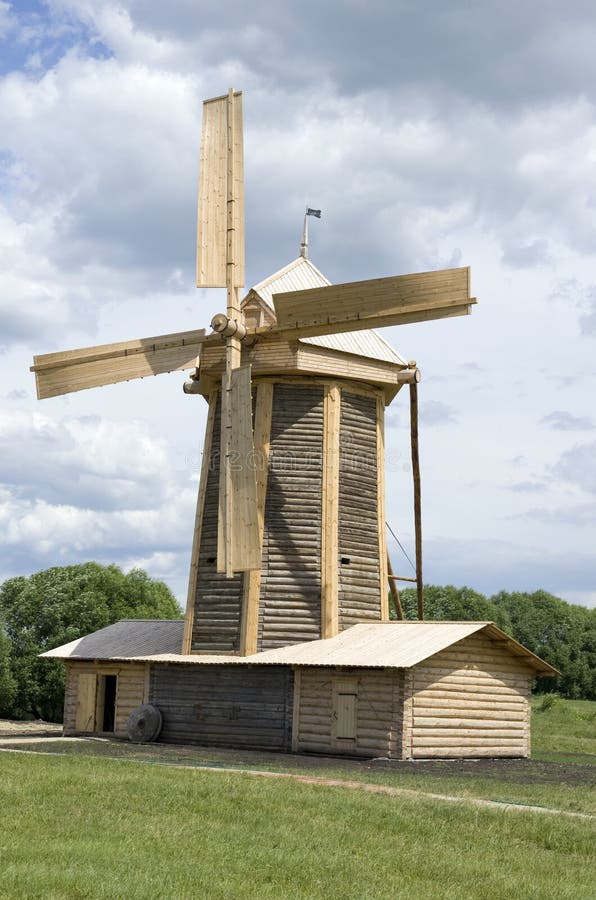 Windmill 2 stock image. Image of village, wings, wing - 3365179