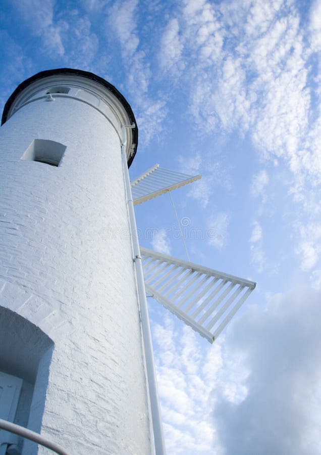 Lighthouse Windmill in Swinoujscie, Poland Stock Image - Image of ...