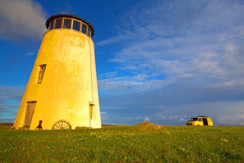 Windmill stock image. Image of trees, rain, open, clouds - 23101681