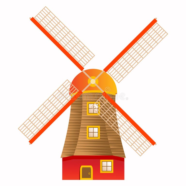 Cartoon Dutch Windmill Stock Illustrations – 845 Cartoon Dutch Windmill ...