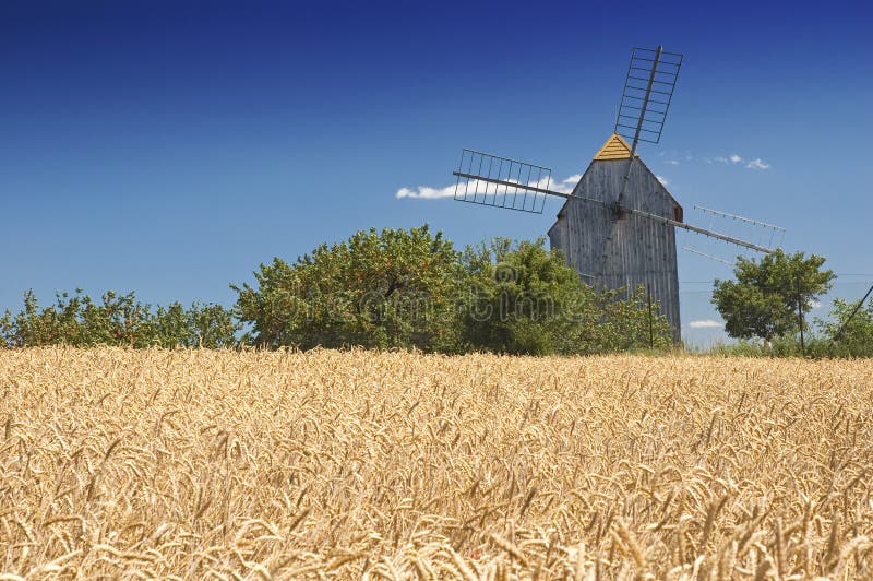 Windmill stock image. Image of landmark, outdoor, cereals - 2996313