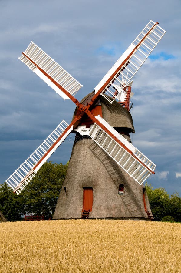Windmill landscape stock photo. Image of farm, grass, generating - 5471208