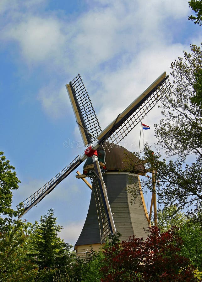 Vintage Dutch Windmill stock photo. Image of dutch, wood - 1767526