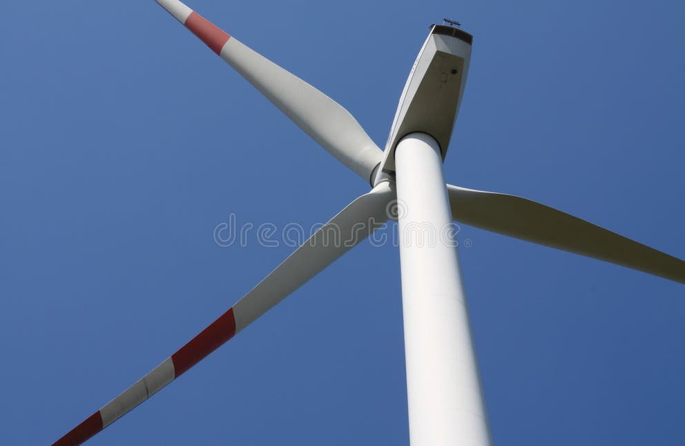 Windmill in action stock image. Image of green, white - 147812667