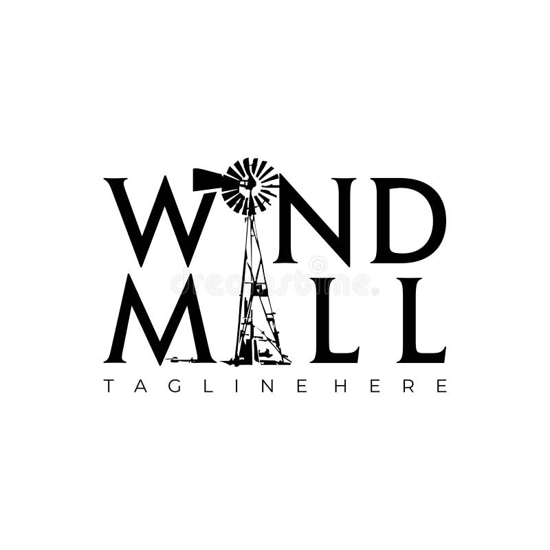 Windmill Wordmark Stock Illustrations – 2 Windmill Wordmark Stock ...
