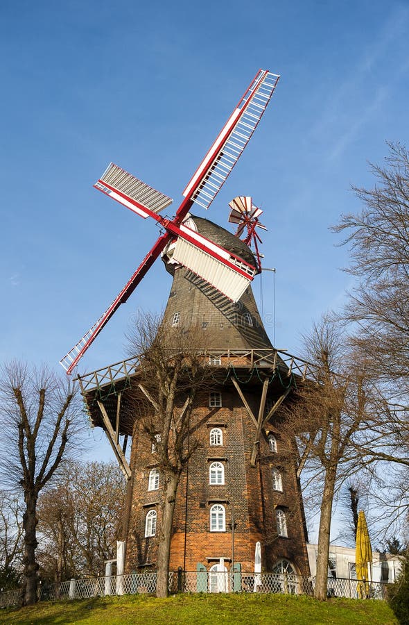 Windmill in Bremen stock photo. Image of traditional - 77360086
