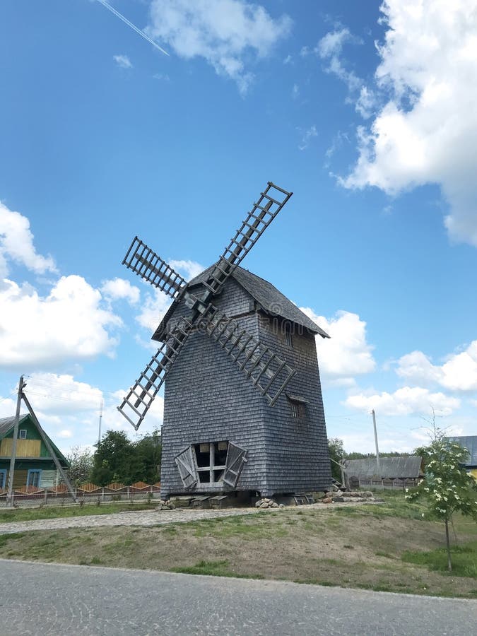 Windmill. Ethno-cultural Tourist Complex "Nanosy Rest Editorial Image ...