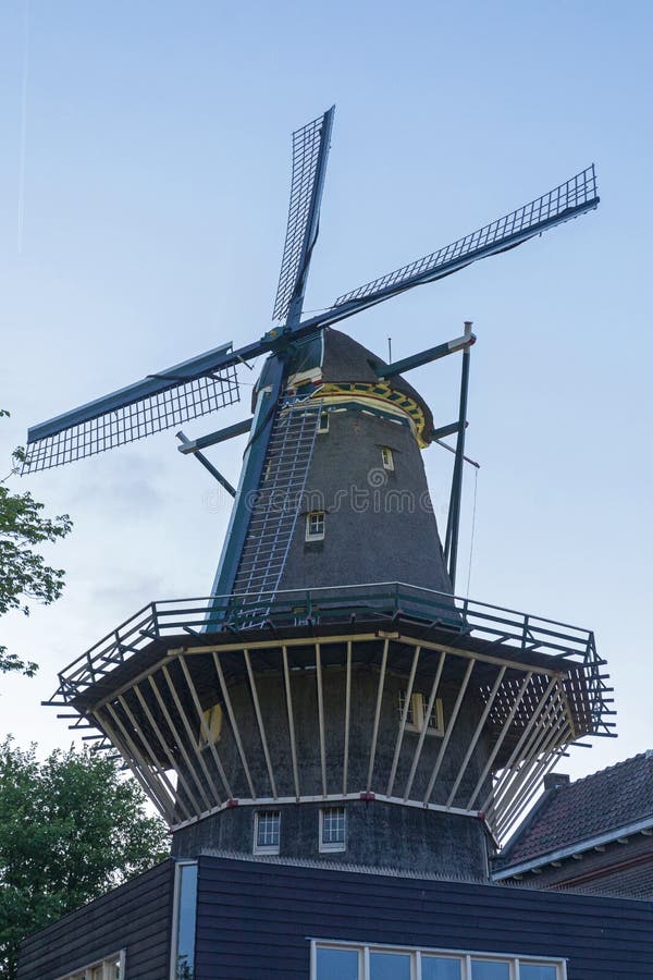 Windmill Evening stock image. Image of night, tall, restaurant - 172114783